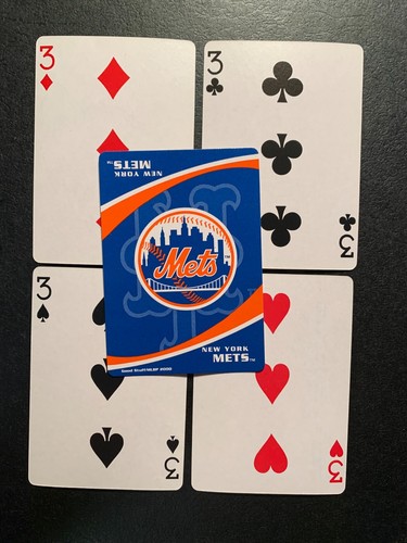 swap/playing cards NEW YORK METS Lot of 4 ALL THE THREES Good Stuff ...