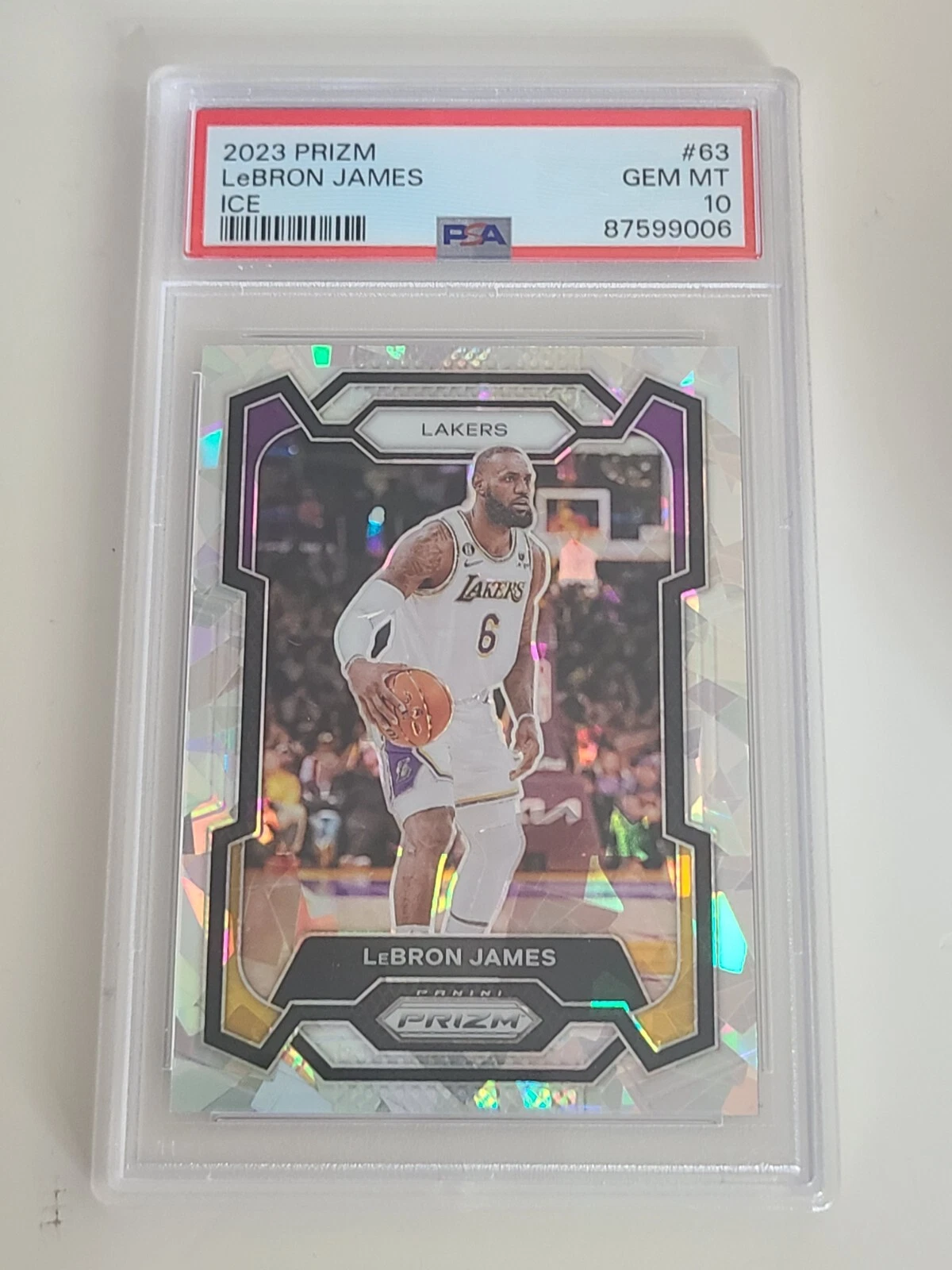 LeBron James 2023 Prizm #63 Ice Price Guide - Sports Card Investor