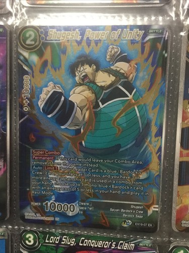 Dragonball Super EX19-07 EX Shugesh Power of Unity DBS Annivesary | eBay