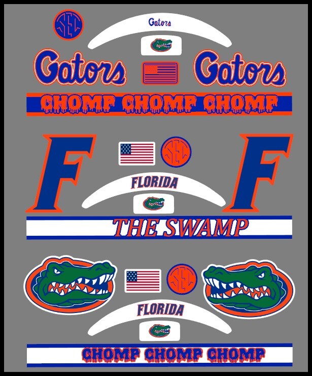 Pegatinas Para Casco Del Estado De Florida KIT DE CALCOMANÍAS