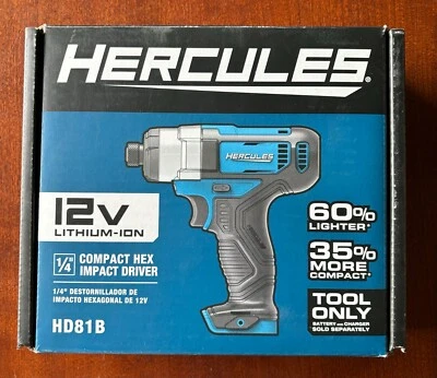 HERCULES 12V Cordless 1/4 in. Hex Compact | Grelly USA