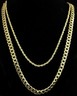 4 Chain Set 14k Gold Plated Bead Rope Franco Cuban Necklaces Hip Hop | eBay
