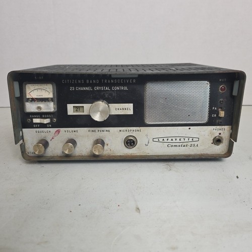 Lafayette Comstat-25A 25 Channel Vacuum Tube CB Radio - Parts or Repair ...