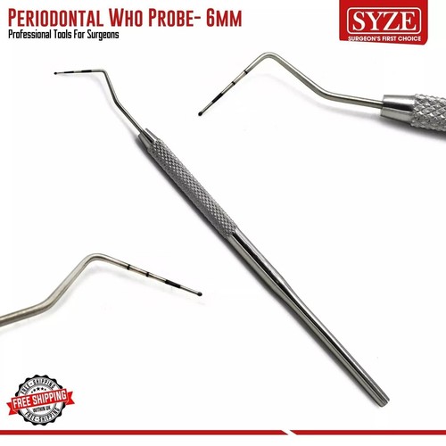 Dental WHO Probes Periodontal Ball Tip Diagnostic Pocket Depth ...