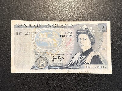 Bank Of England 5 Note for sale | eBay