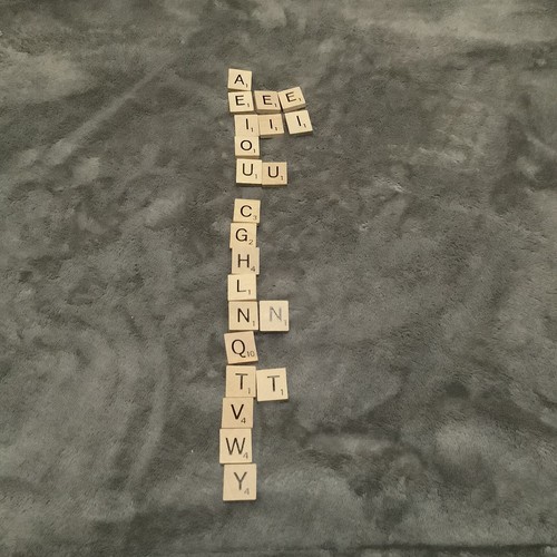 Authentic Wood Scrabble Tiles From Original Games - 22 Engraved Letters ...