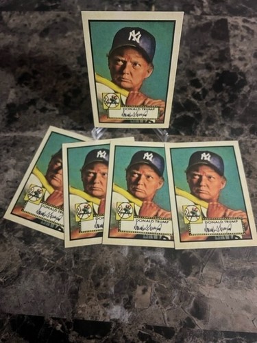 🎩5 CARDS OF RARE 2024 DONALD TRUMP 1952 Custom President Baseball Card🎩 ...