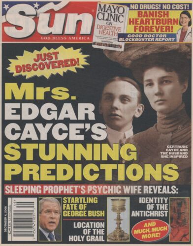 2006 SUN Tabloid Edgar Cayce Psychic Lisa Williams Jersey Devil Harry ...