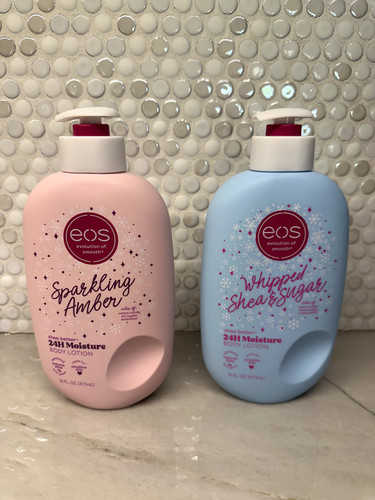 NEW EOS Limited Edition Holiday Treats Set of Two (2) Lotions 16 fl oz ...