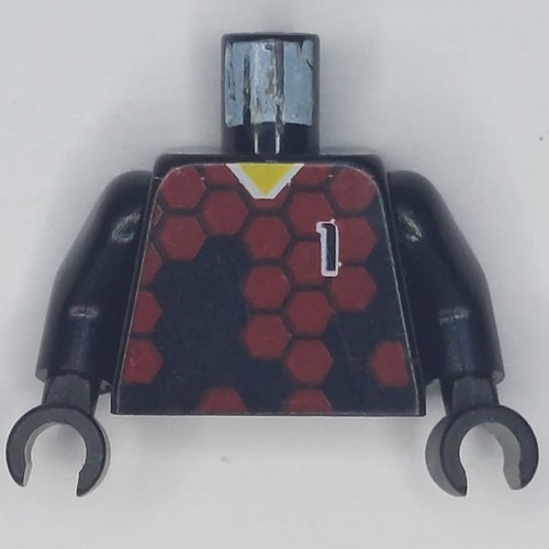 Lego Soccer Goalie Minifigure Black Torso Red Hexagon, #1 973pb0165c01 ...