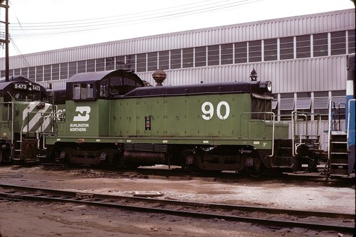 Burlington Northern (BN) - SW1 - #90 - Original 35mm Slide | eBay
