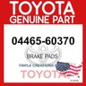 0446560370 Genuine Toyota PAD KIT DISC BRAKE 04465-60370 | eBay