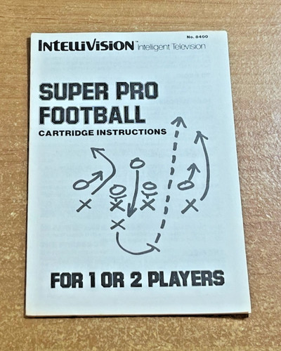 Intellivision BRAND NEW Manual : Super Pro Football | eBay
