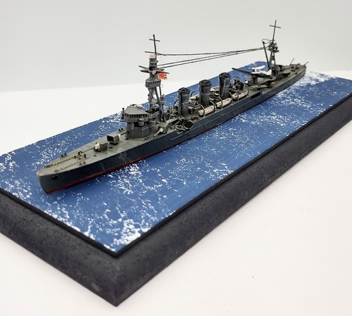 1:700 Scale Built Plastic Model Ship Diorama IJN Japanese Navy Kuma ...