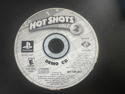 Hot Shots Golf 2 (Sony PlayStation 1, 2000) PS1 DEMO CD DISC ONLY | eBay
