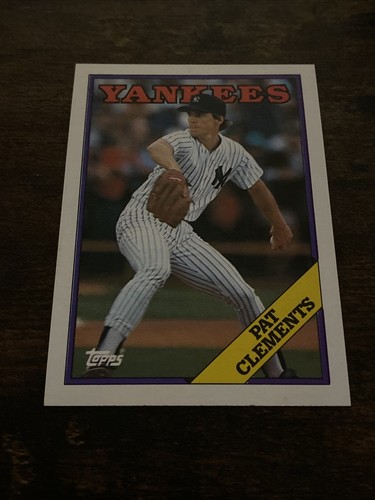 1988 Topps #484 Pat Clements New York Yankees C7569* | eBay