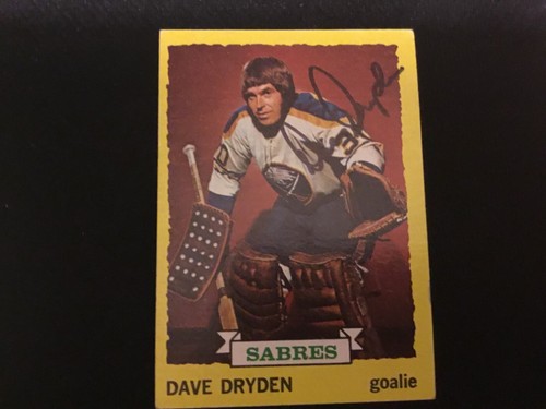 Autographed 1972-73 Topps Dave Dryden Dec. #L-1 | eBay