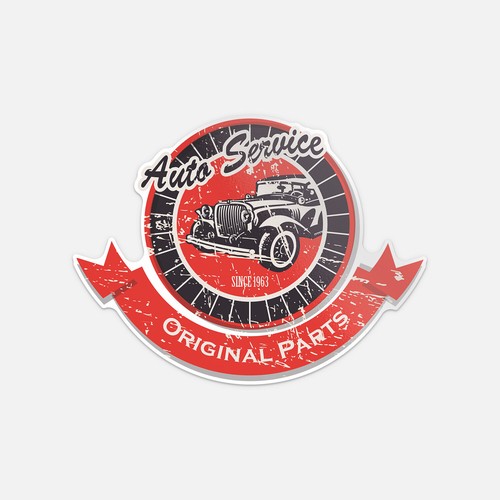 Retro Vintage Label Garage Auto Repair Vinyl Sticker Decal | eBay
