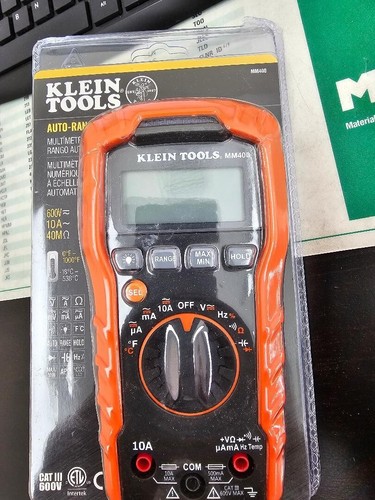 Klein Tools MM400 600V, 10a, Digital Multimeter Auto Ranging ...