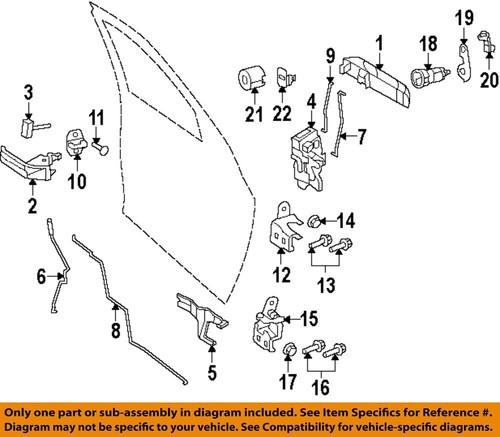 CHRYSLER OEM 11-23 1500 Classic Front Door Lock Hardware-Latch 4589422AI | eBay