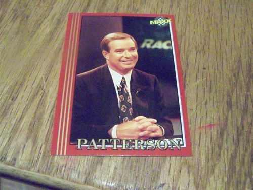 PAT PATTERSON 1992 MAXX UPDATE 5TH ANNIVERSARY EDITION NASCAR TRADING ...
