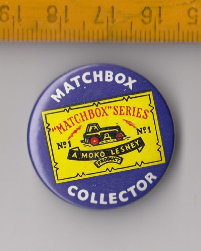 Vintage Matchbox Models Collector pin badge Rare 1955 Moko Lesney ...