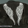 Fairy Wings LARGE embroidered back patch.30cm 12" FULL embroidery ...