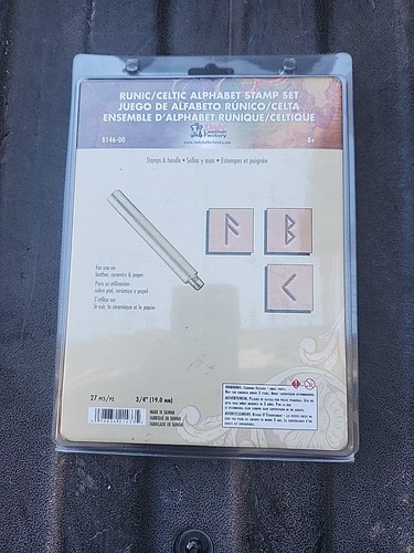 Factory Runic/Celtic Alphabet Stamp Set 3/4 (with Stamping Handle) | eBay