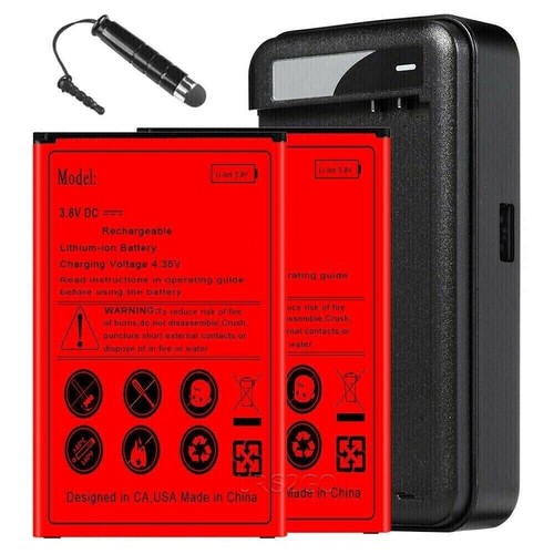 Long Lasting 2x 4670mAh Battery Charger Stylus for Cricket LG Stylo 3 ...