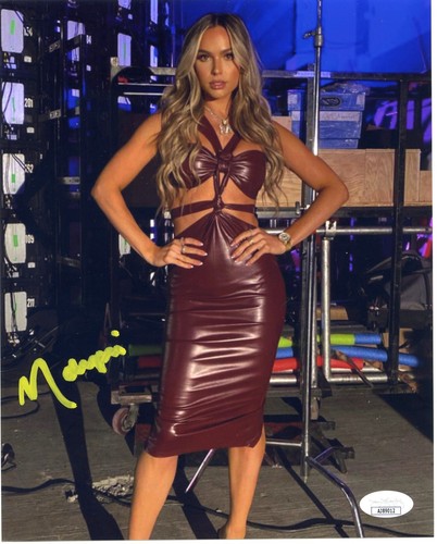 *TIGHT LEATHER DRESS* WWE NXT MAXINE DUPREE SIGNED 8x10 JSA AUTO | eBay