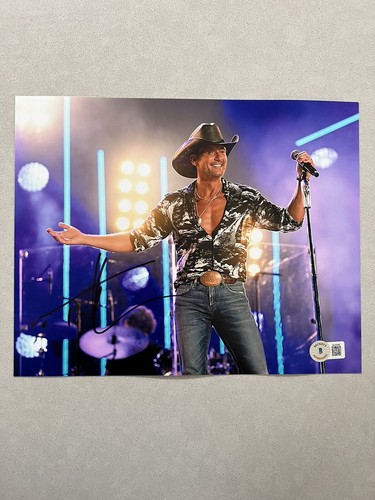 Tim McGraw autographed signed 8x10 photo Beckett BAS COA Yellowstone ...