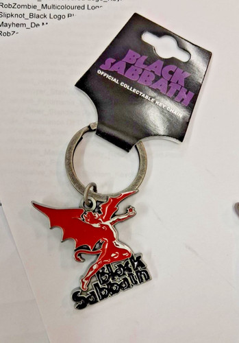 BLACK SABBATH KEY CHAIN NEW 2024 future OOP RARE COLLECTIBLE KEYCHAIN ...