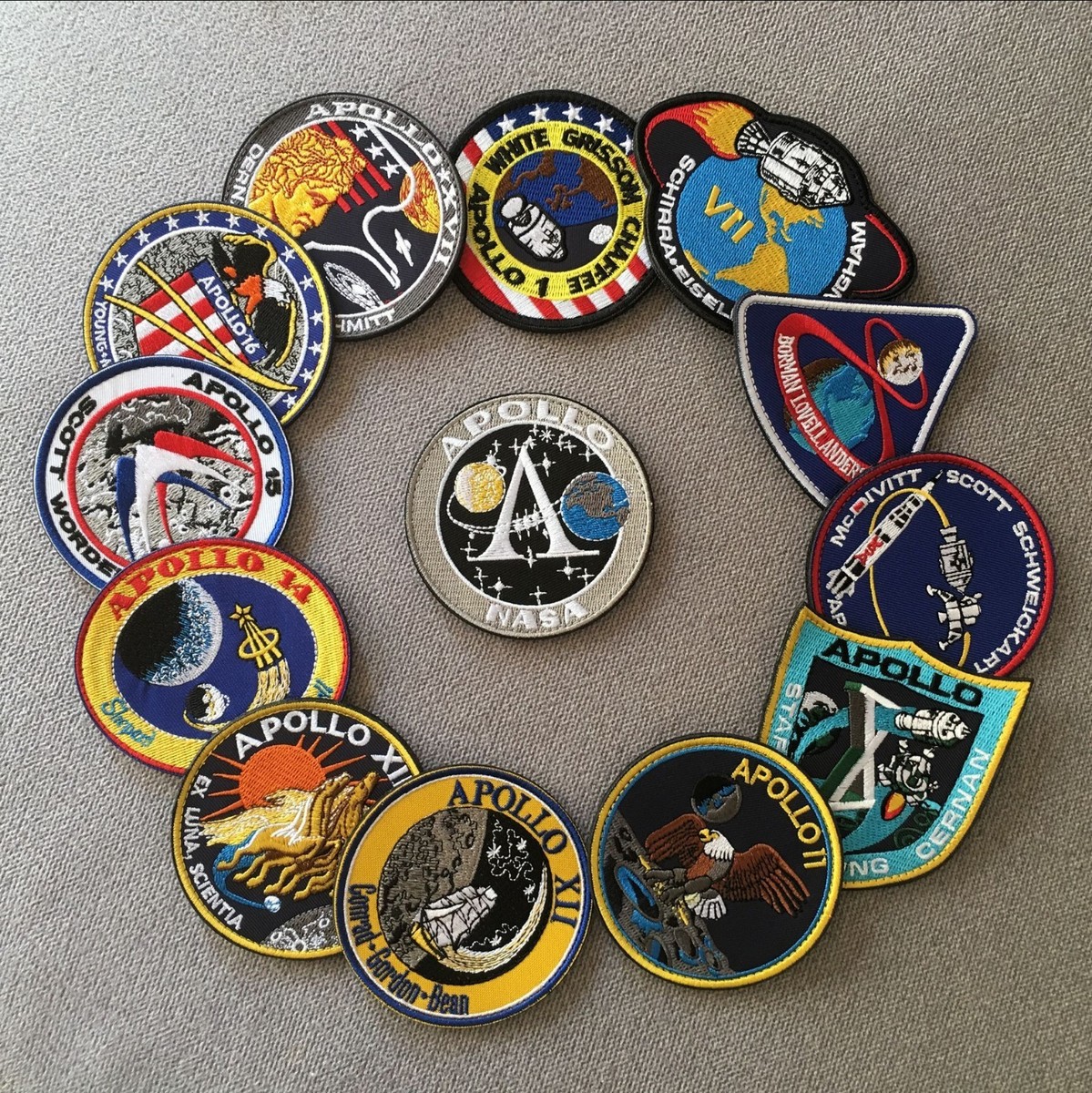 Insignias De La Nasa Del Programa Apolo