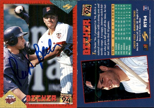 Rich Becker Signed 1994 Score Rookie & Traded #RT94 Card Minnesota ...