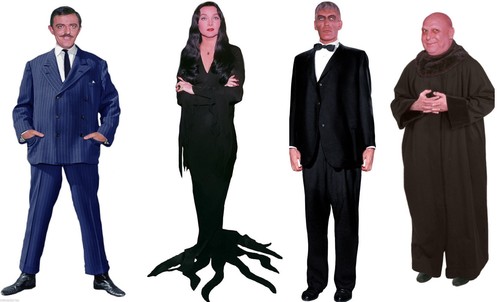 THE ADDAMS FAMILY GOMEZ MORTICIA LURCH LIFESIZE CARDBOARD STANDUP ...