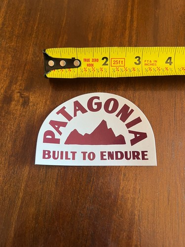 Patagonia Built To Endure Sticker/Decal Vinyl Approx 3" Authentic ...