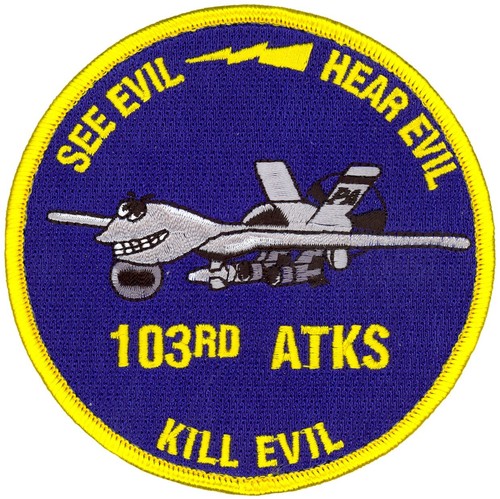 USAF 103d ATTACK SQUADRON PATCH - MQ-9 KILL EVIL | eBay