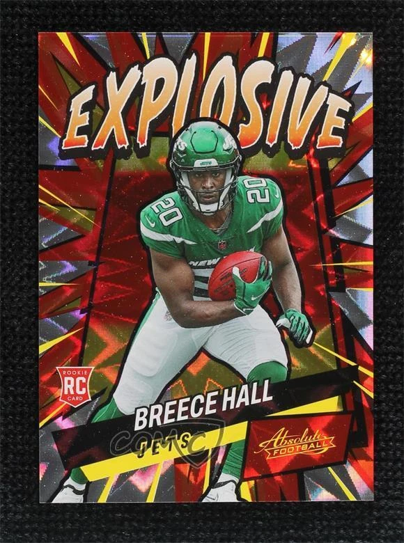 Breece Hall 2022 Absolute #E45 Explosive RAW Price Guide - Sports Card ...