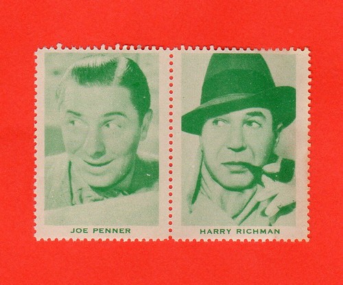 1930's Joe Penner/Harry Richman Film Stamp Pair Very Rare | eBay