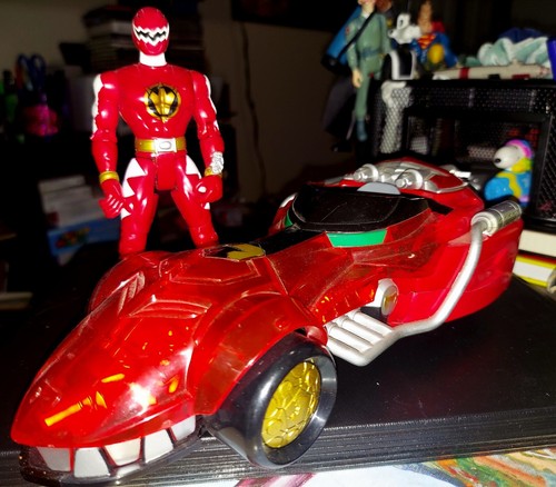 MIGHTY MORPHIN' POWER RANGERS Red Ranger Dino Thunder figure & Mystic ...