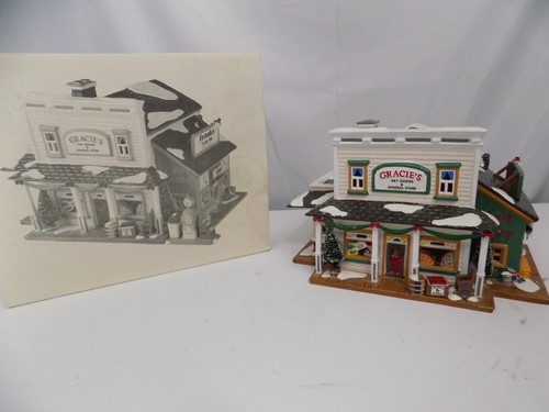 Department 56 Gracie's Dry Goods And General Store Lighted In Box Snow ...