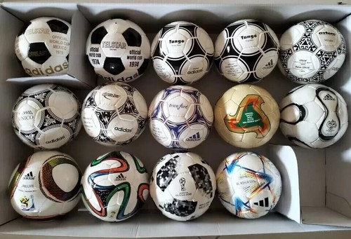 Adidas FIFA 2022 World Cup Historical 14 pc Mini Soccer Ball Collectors ...