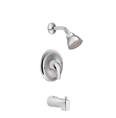 Moen Chateau Chrome 1 Handle PosiTemp Pressure Balanced Shower Trim Kit ...