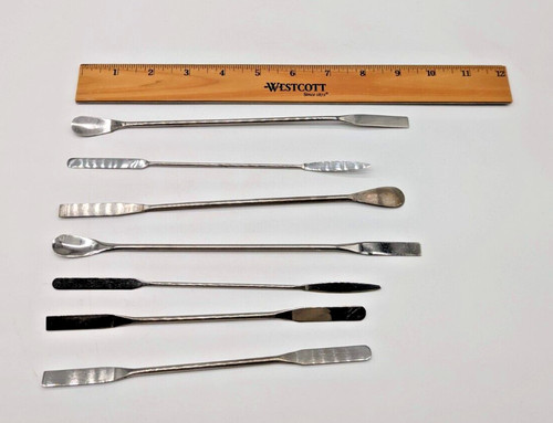 Lot-7 Lab Weighing Spatulas Stainless Steel | eBay