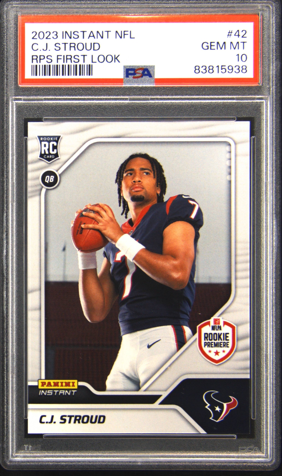 CJ Stroud 2023 Panini Instant #42 RPS First Look (Print Run: 2,359 ...