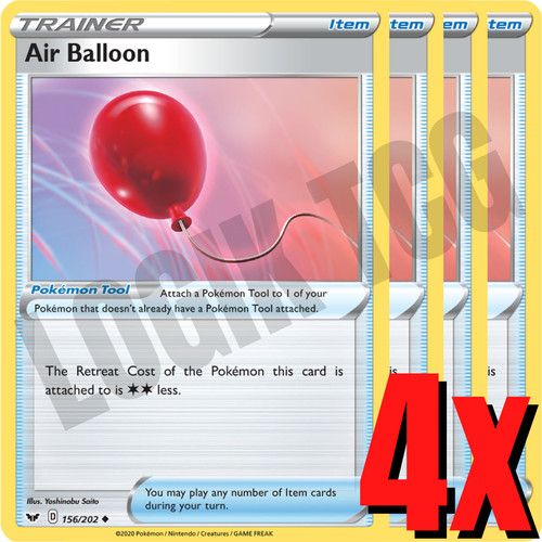 4x Air Balloon 156/202 x4 - Sword & Shield Base Set - Pokemon TCG ...