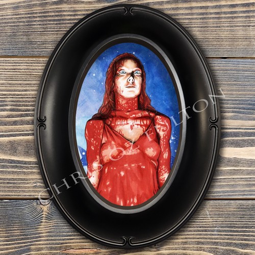 Carrie White Horror Movie Framed Art Print Signed By Artist Chris Oz ...