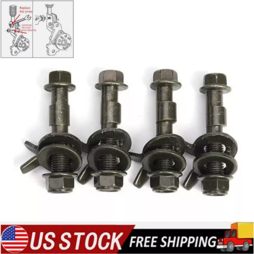 4Pcs 17mm Auto Four Wheel Alignment Cam Bolt Kit Adjustable Camber ...