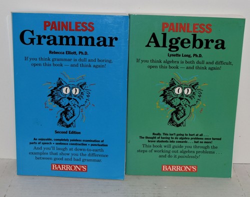 Lot of 2 Painless: Painless Algebra & Painless Grammar FREE SHIPPING ...