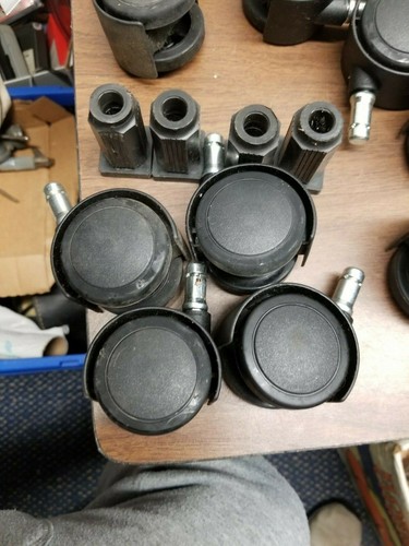 Set of 4 - 2" Faultless Twin Wheel Casters - Stem 1" Tall .425" Stem w ...